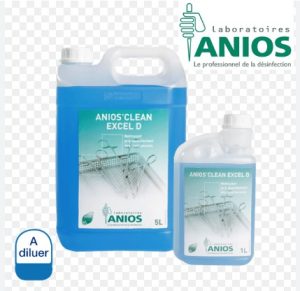 Anios Clean Excel D DÉSINFECTANT DE L’INSTRUMENTATION BIDON DE 5 LITRES ...